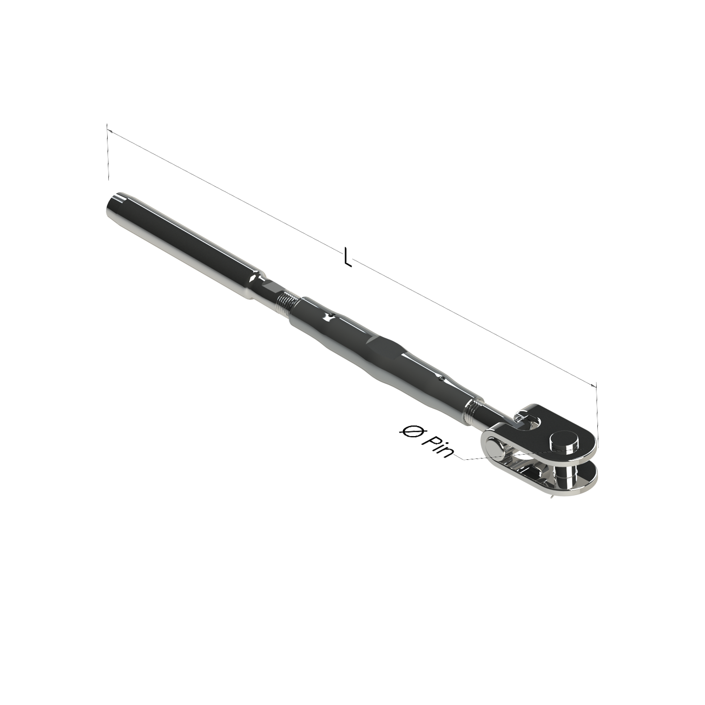 Closed Turnbuckle, Toggle-Stud,