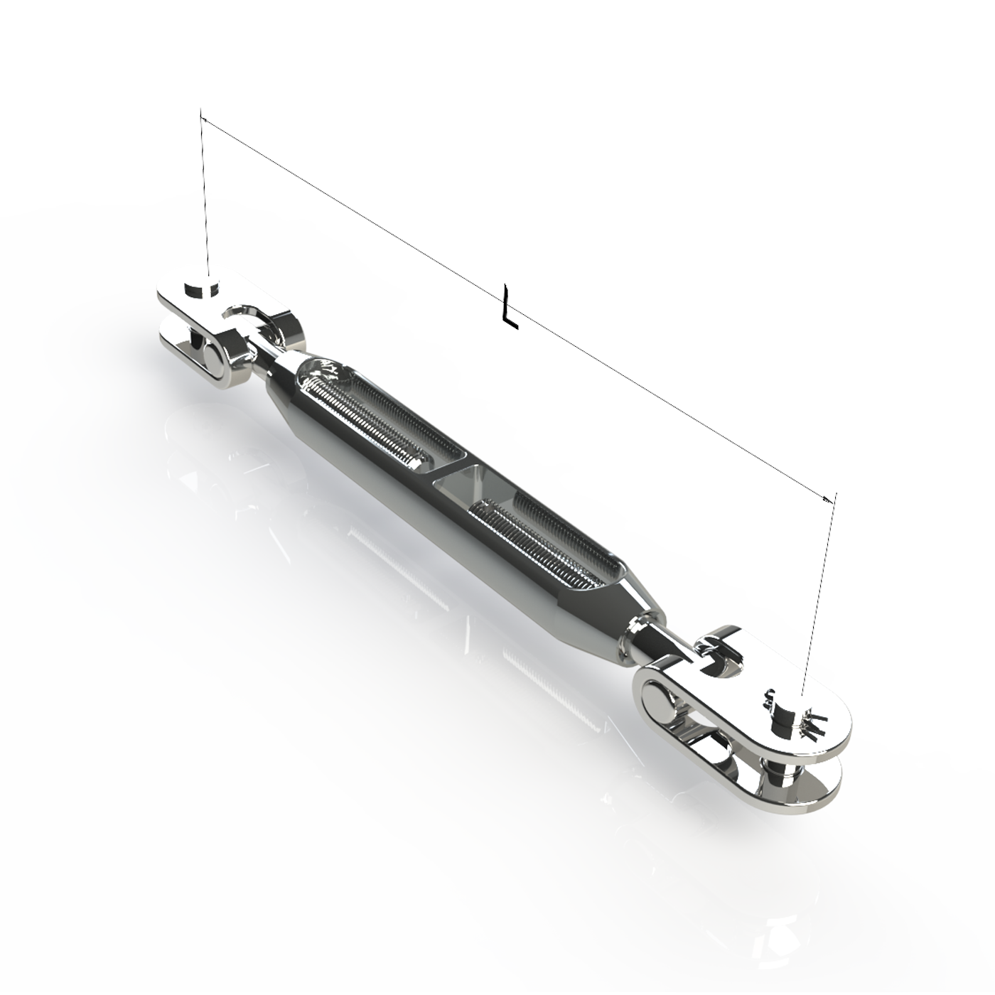 Open Turnbuckle Toggle-Toggle